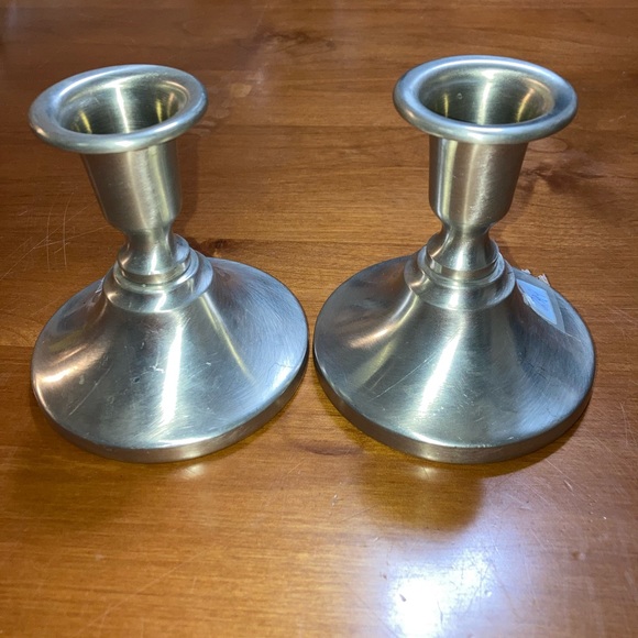 Accents | Preisner Pewter Candlestick Candle Holders 2 Excellent ...